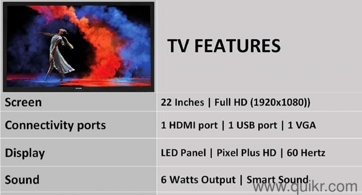 Philips - Full HD LED 22 INCH TV | Bangalore | Quikr
