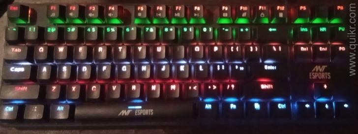 Ant Esports MK1000 Multicolour LED Backlit Wired TKL Mechanical Gaming ...