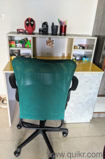 Solid wood carpenter study table fully premium laminated with chair ...