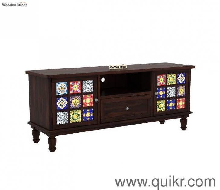 BOHO SHEESHAM WOOD TV unit under warranty | Thane | Quikr