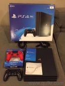 PS4 pro with 2 controller and 4 Gaming CDs free imported from Dubai WhatsApp and call me 9654 ...