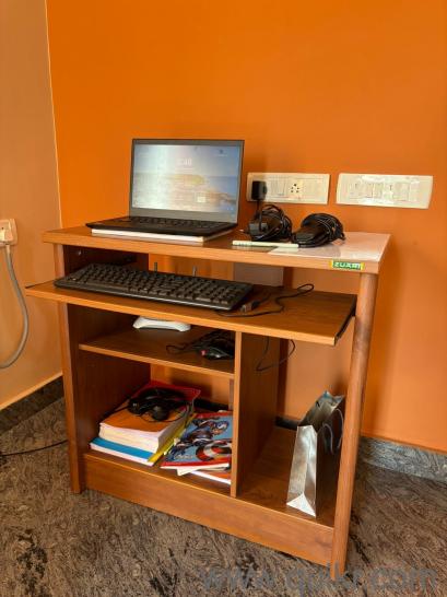 Computer table with keyboard rack and dedicated writing board on table ...