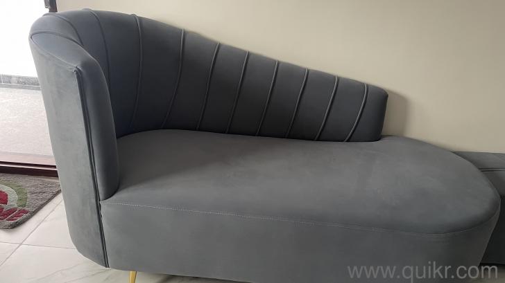 Sofa Diwan Couch Chaise Lounge for Home and Living Room (Grey ...