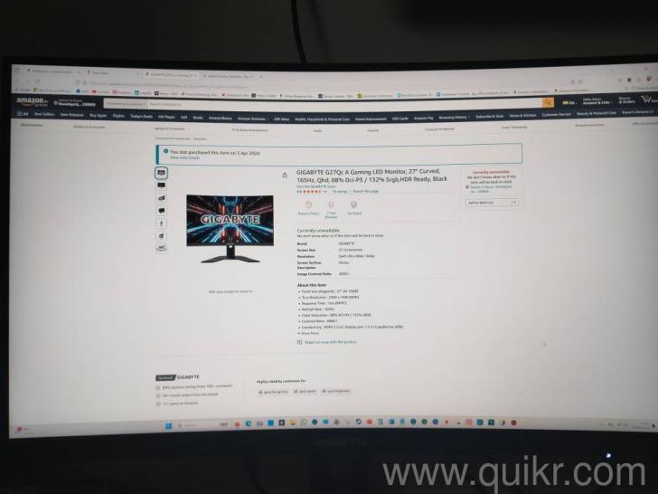 gigabyte gaming LED monitor QHD ultra wide 1440p | Nawabganj | Quikr