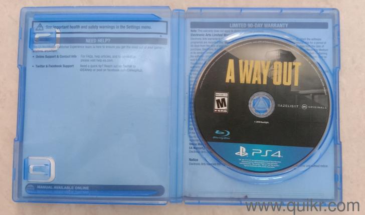 A way out ps4 | Chennai | Quikr