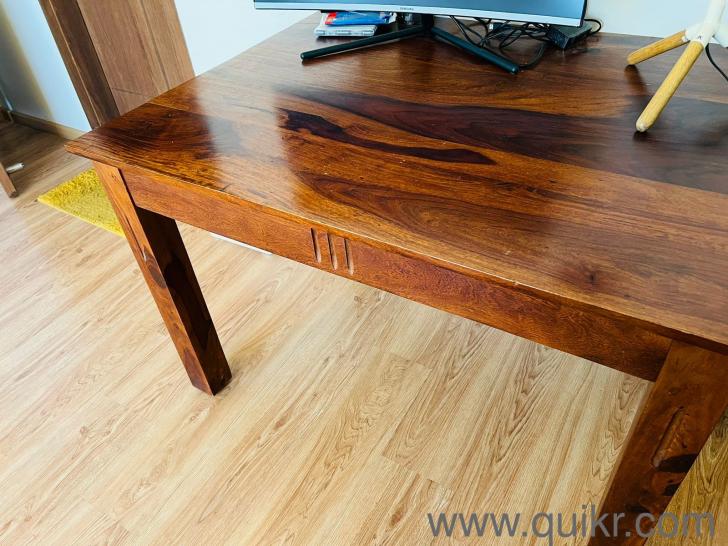Pepperfry Sheesham 4-seater Dining Table in Honey Oak Finish | Gurgaon ...