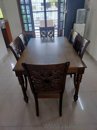 Damro brand Malaysian teak wooden dining table 6seater | Chennai | Quikr