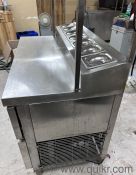 Commercial Under Counter Fridge + Cold Bain Marie + 2 Overhead Shelves ...