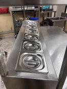 Commercial Under Counter Fridge + Cold Bain Marie + 2 Overhead Shelves ...