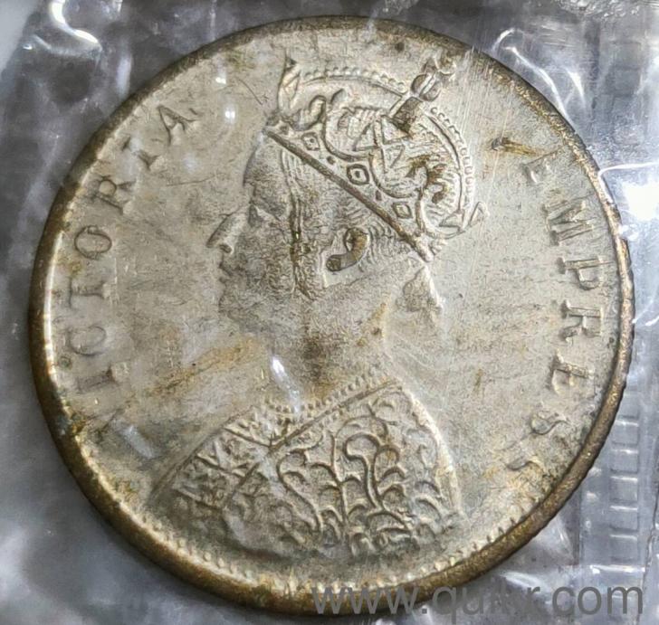 British India One Rupee coin from 1879, featuring Queen Victoria ...