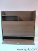 Foldable Wall-Mounted Wooden Study Table with Storage & Notice Board ...