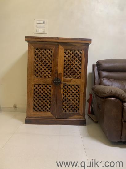 Solid wood bar with wine rack and win glass storage | Mumbai | Quikr