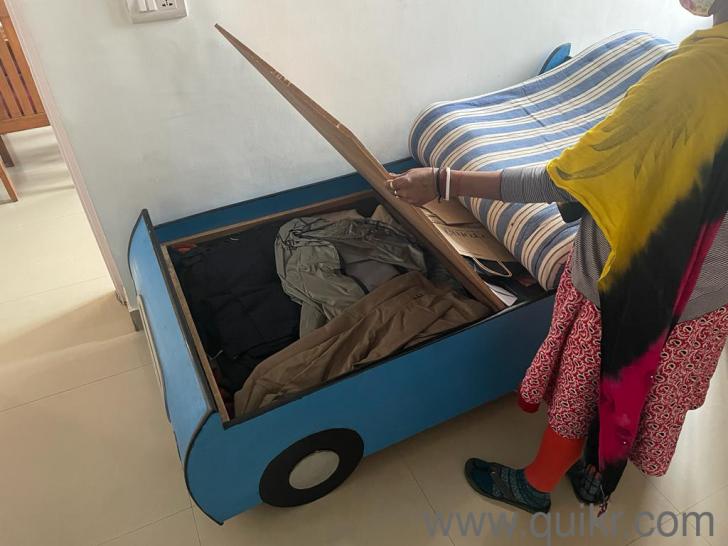 Single bed with storage, made of solid wood | Noida | Quikr