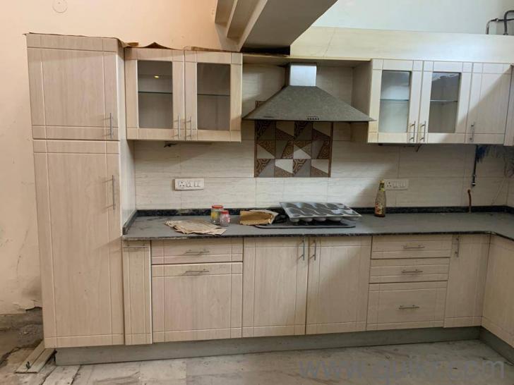 Modular kitchen with Dolin hob and chimney and beautiful shutters and ...