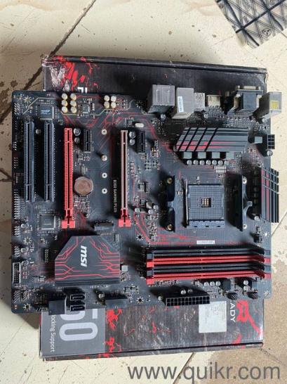 MSI b350 gaming plus motherboard okay condition working condition 1,2,3 ...