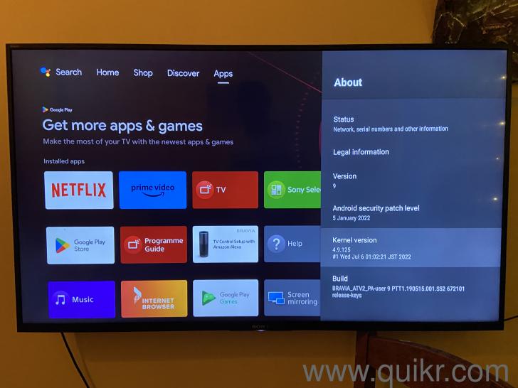 Sony 4K Android TV 49 @ 30 K | Mumbai | Quikr