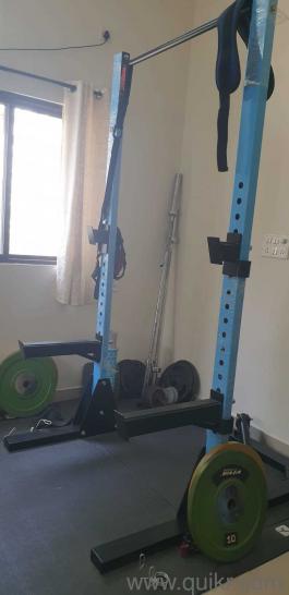 Half Squat Rack with Landmine attachment and pull up bar, heavy duty ...