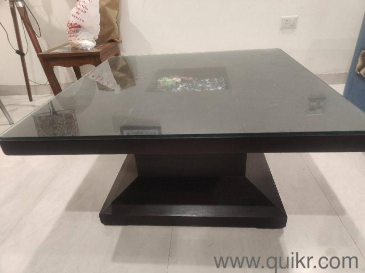 Branded big size center table with glass top also suitable for small ...