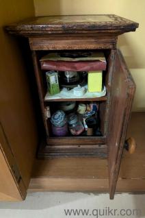 Elegant Glass Center Table with Two Rajasthani Print Side Tables | Pune ...