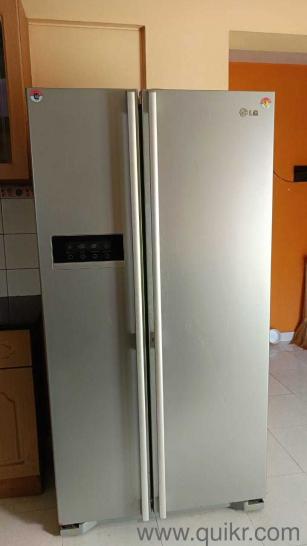 Old LG GC-B217BLJ2 Side-by-Side Door 581 Litres Refrigerator working ...