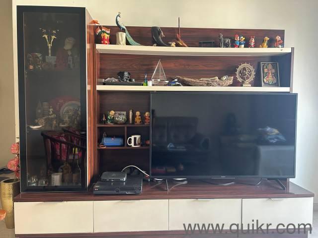 Big TV unit with lighting (l.e.d),storage drawers, show piece racks and ...