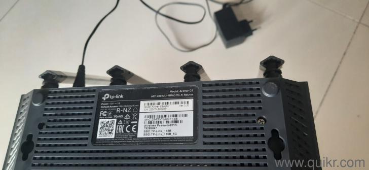 TP Link Router Model Archer C6 with 4 Antenas, hardly used, in proper ...