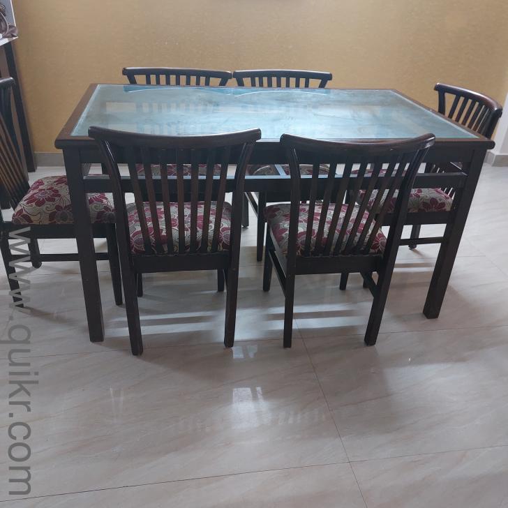 Pure Teak Wood Custom Made 6 Seater Dining Table Set Faridabad Quikr