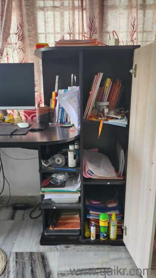 Good and spacious Office Table with compartments for storage. Black ...