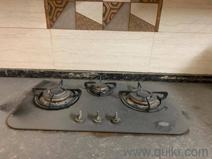 Modular kitchen with Dolin hob and chimney and beautiful shutters and ...