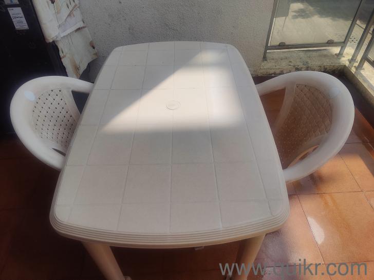 Cello plastic office table with two chairs | Pune | Quikr