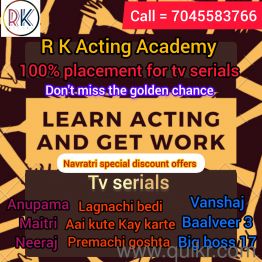 Acting classes in Mumbai.CONTACT:-07045583766 RK MITTAL PLACEMENT 100% ROLE CONFIRM FOR TV ...