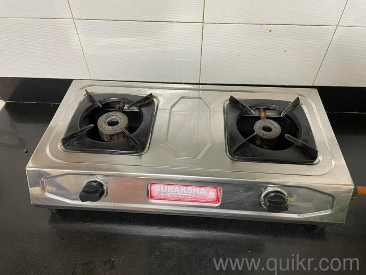 Surakhsa brand chrome finish gas stove with 2 burners | Bangalore | Quikr