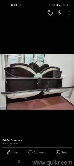 6*5 queen size customised cot with full storage for sale | Hyderabad ...