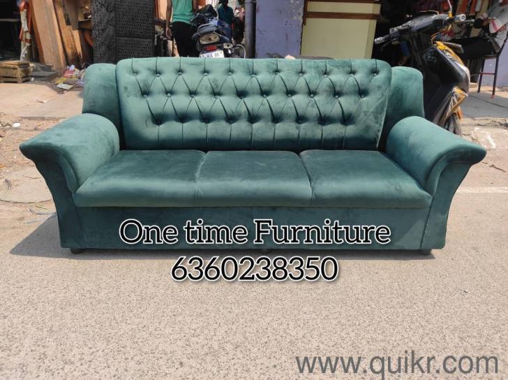 velvet fabric 3 seater sofa set brand new | Bangalore | Quikr
