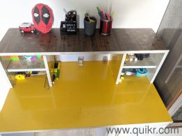 Solid wood carpenter study table fully premium laminated with chair ...