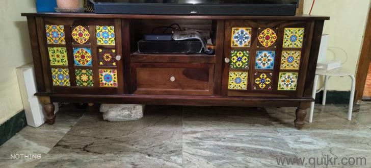 BOHO SHEESHAM WOOD TV unit under warranty | Thane | Quikr
