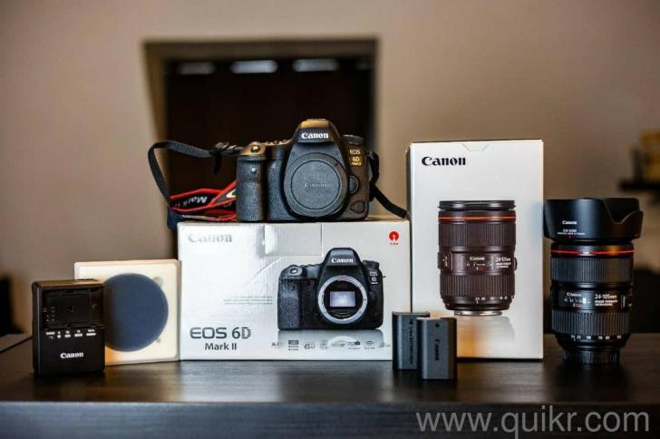 New and original Canon EOS 6D Mark II digital camera with complete kit ...