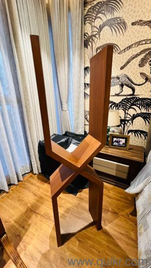 Solid Wood X shaped shelf. As good as new. No scratches or stains ...