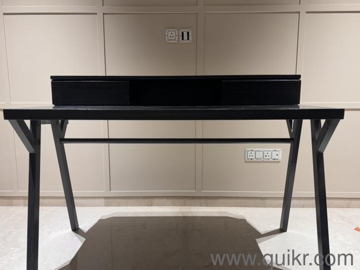 Customised Study table with chair and cushions - Marine ply and teak ...