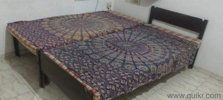 Folding double cot, can be made into a single cot | Pondicherry | Quikr