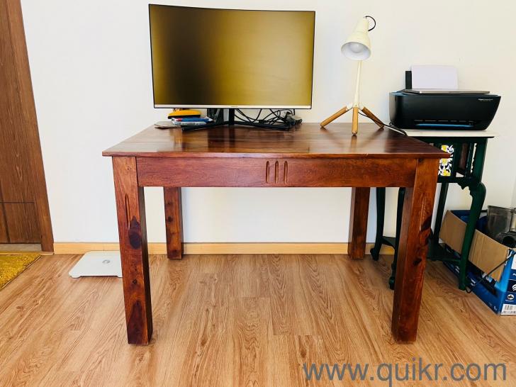 Pepperfry Sheesham 4-seater Dining Table in Honey Oak Finish | Gurgaon ...