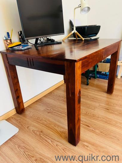 Pepperfry Sheesham 4-seater Dining Table in Honey Oak Finish | Gurgaon ...