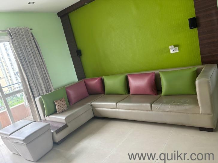 L Shaped Sofa, 2 Puffs and Centre Table | Kolkata | Quikr