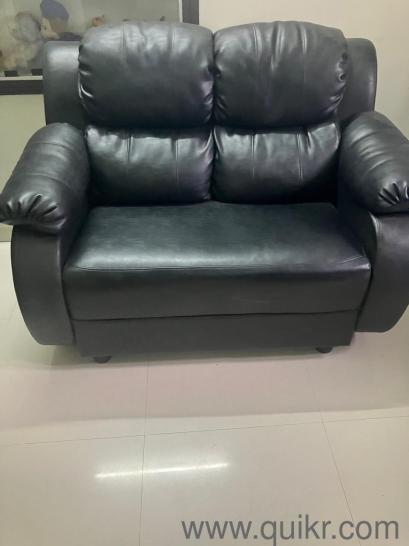 5 seater rexin sofa in very good condition black color | Chennai | Quikr