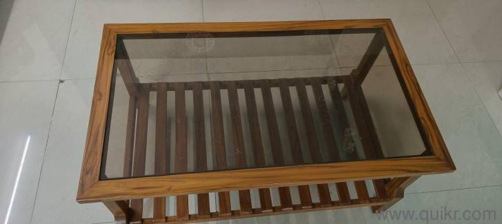 Sagun Kath 3-seater sofa cum bed, 2-seater sofa set, and tea table ...