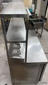 Commercial Under Counter Fridge + Cold Bain Marie + 2 Overhead Shelves ...