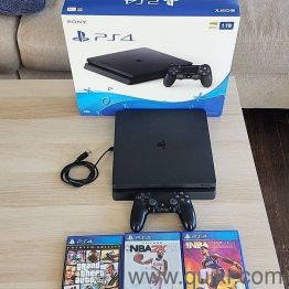 98732..73716 sony playstation ps4 pro 1tb with 2 controller and 4 ...